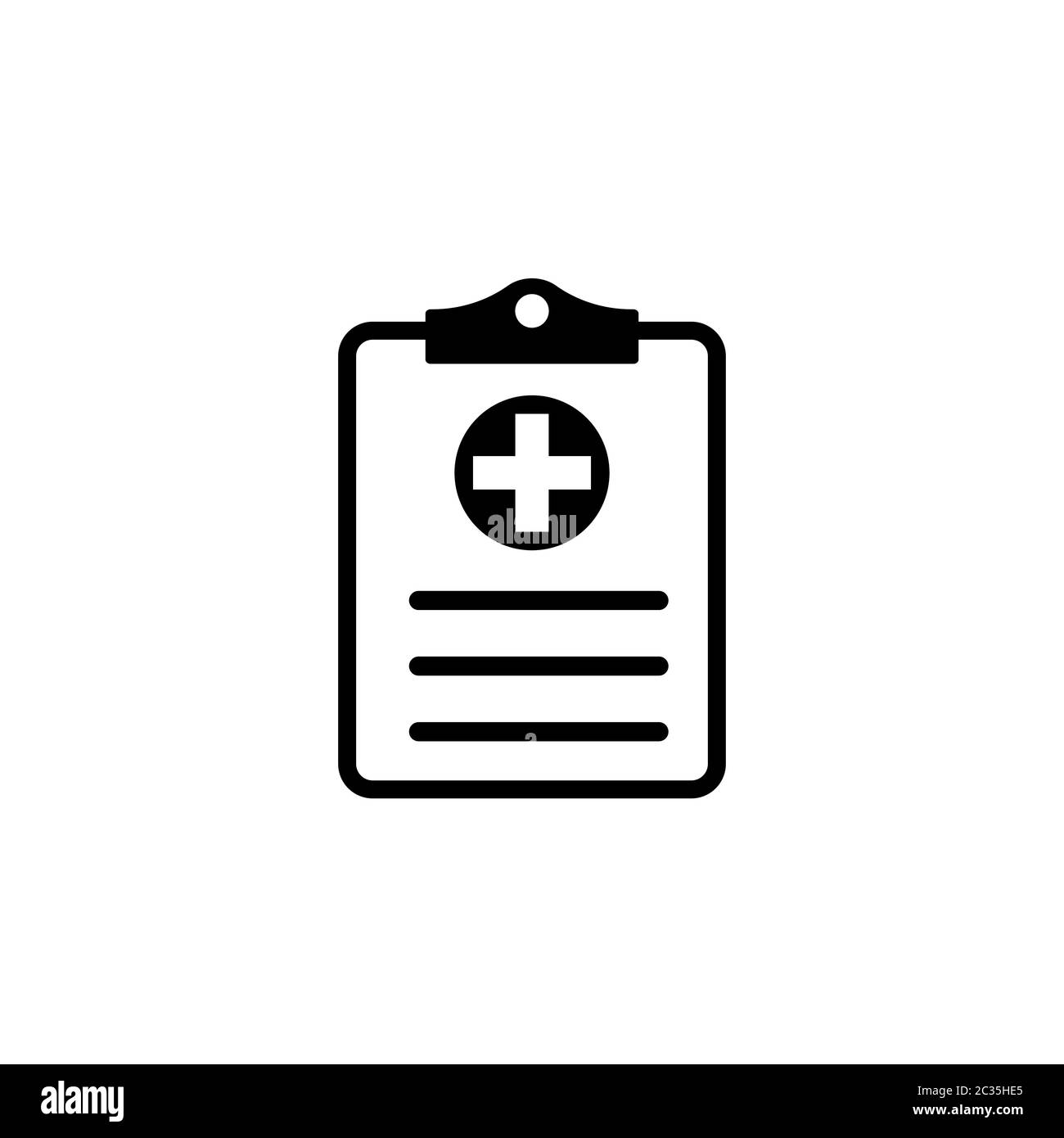Medical record icon, medical report icon, vector isolated Stock Vector ...