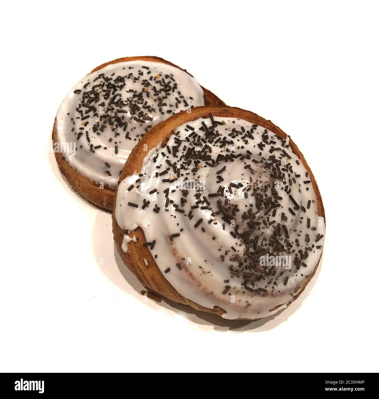 isolated on white background sweet bun Stock Photo - Alamy