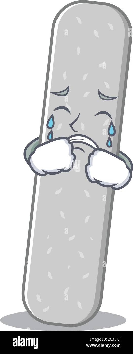 Caricature design style of emery boards with a sad face Stock Vector ...