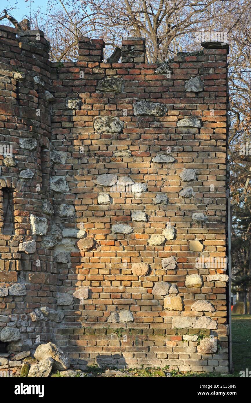 Medieval Fort Ruins Building Structure Wall Stock Photo - Alamy