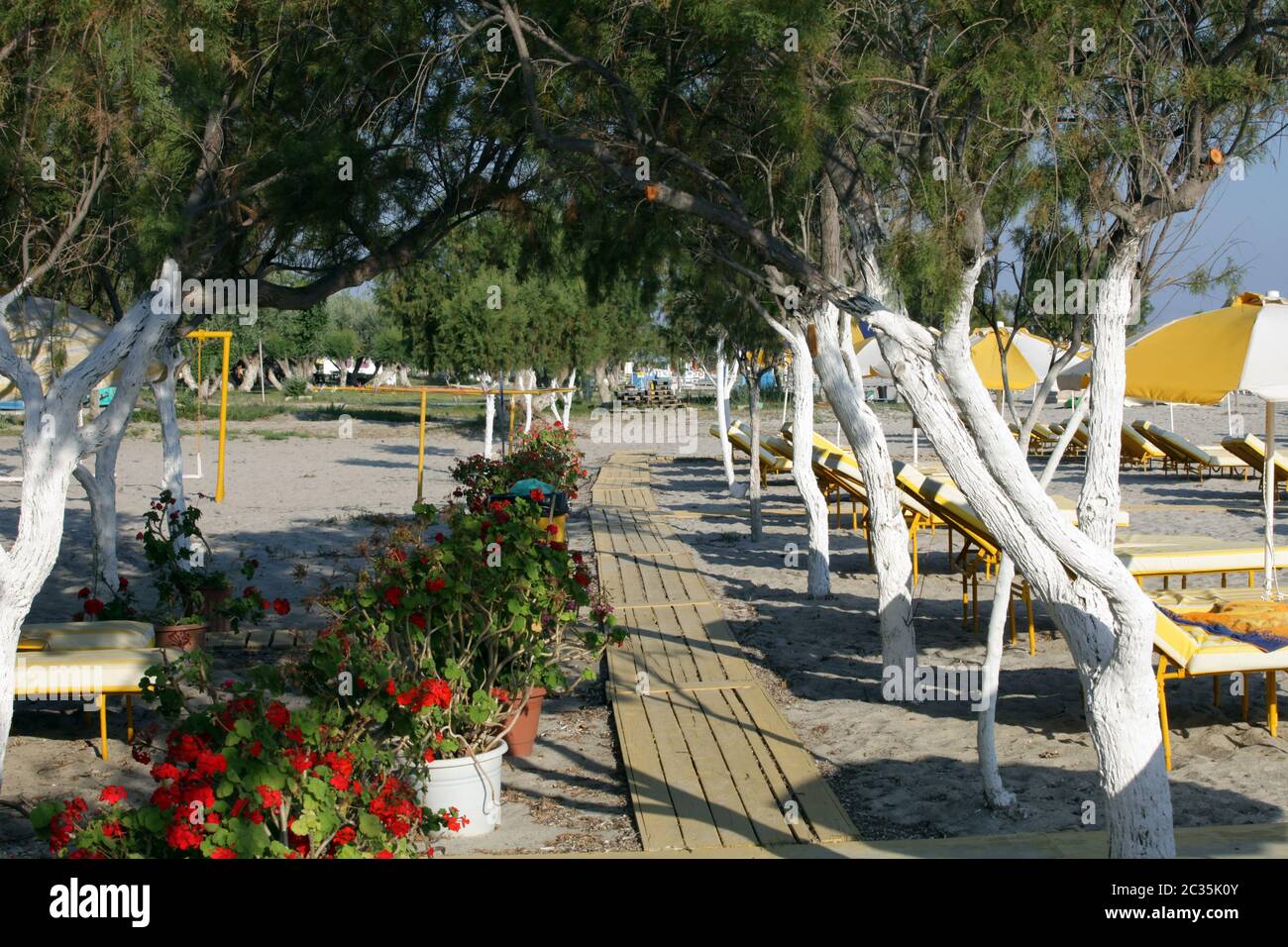 Greece. Kos island. Tigaki beach Stock Photo - Alamy