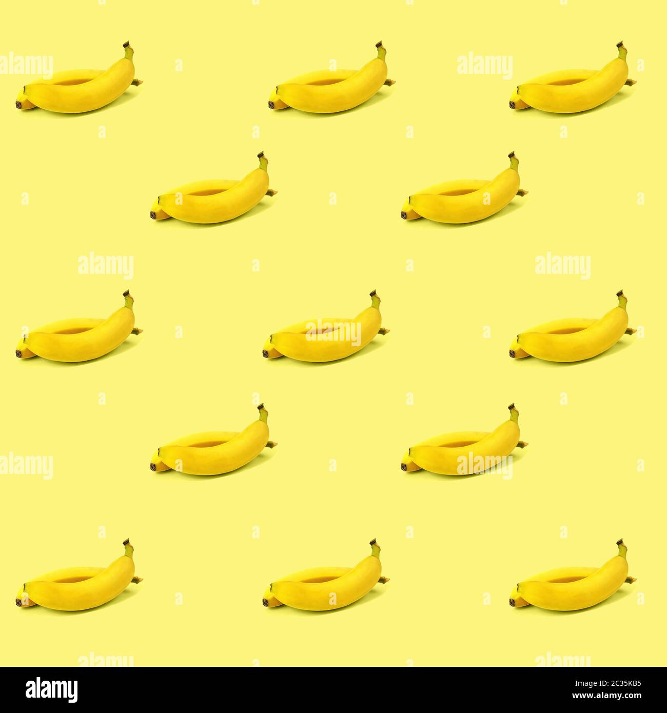 Banana pattern on a yellow background, background, screen saver on the ...