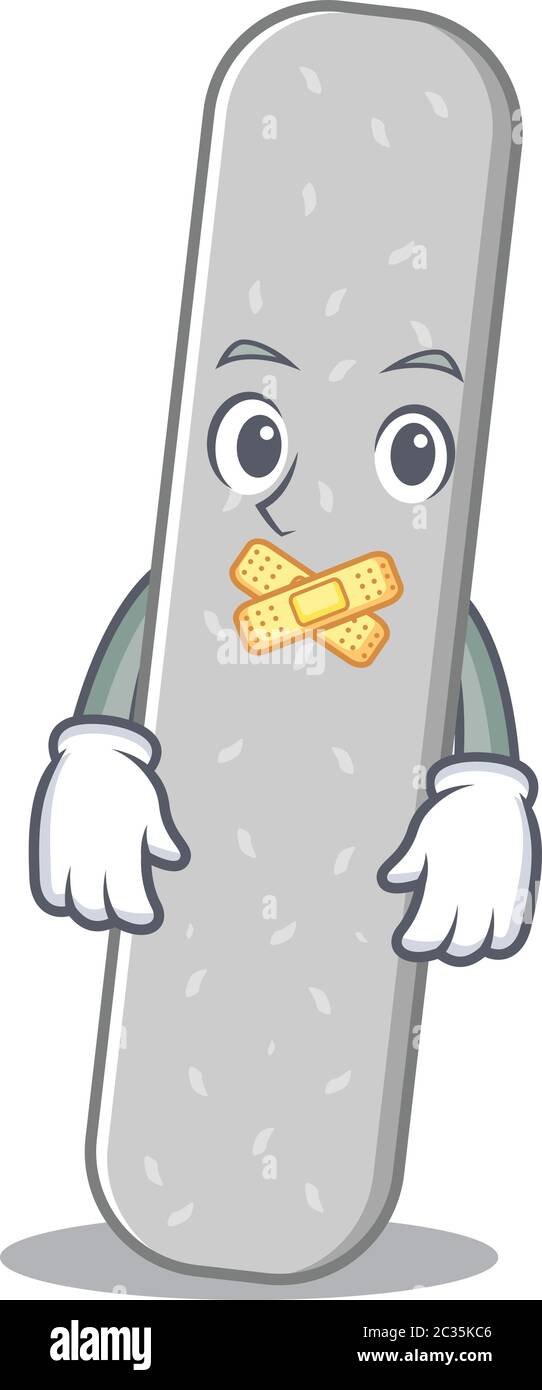 Emery boards cartoon character style having strange silent face Stock ...