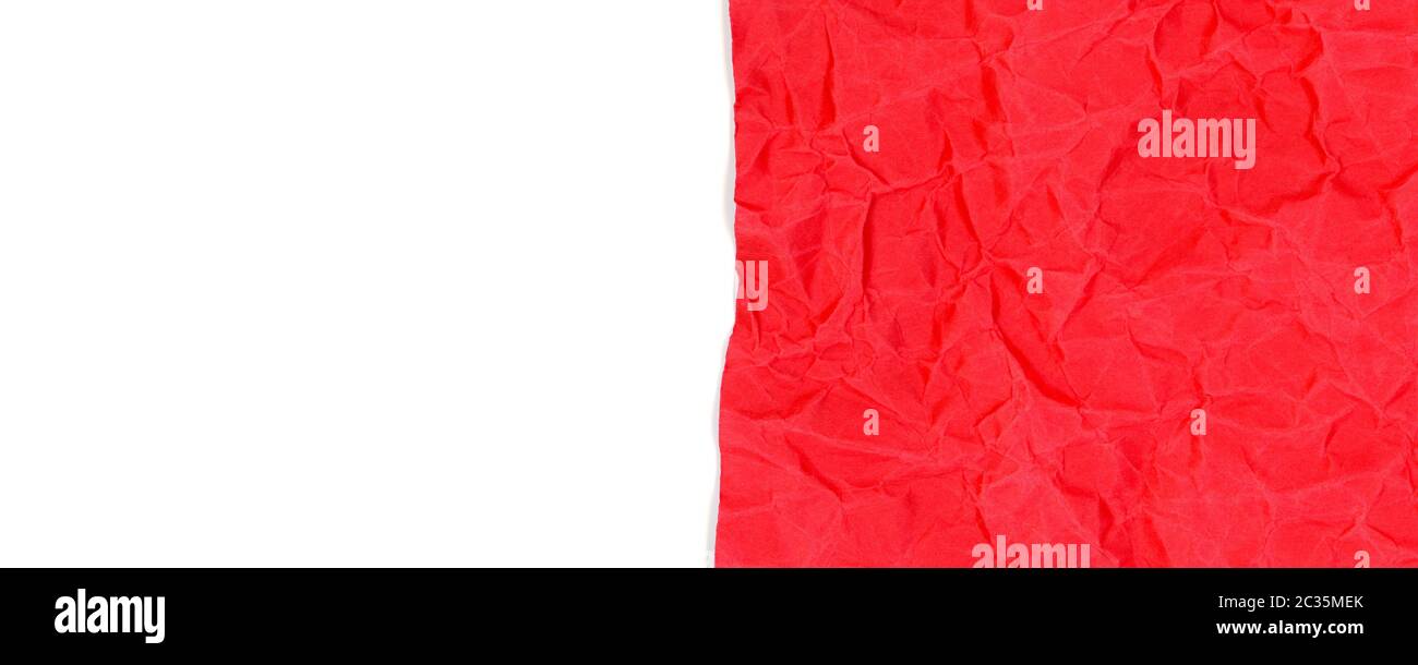 wide red creased paper texture useful as a Christmas background with ...