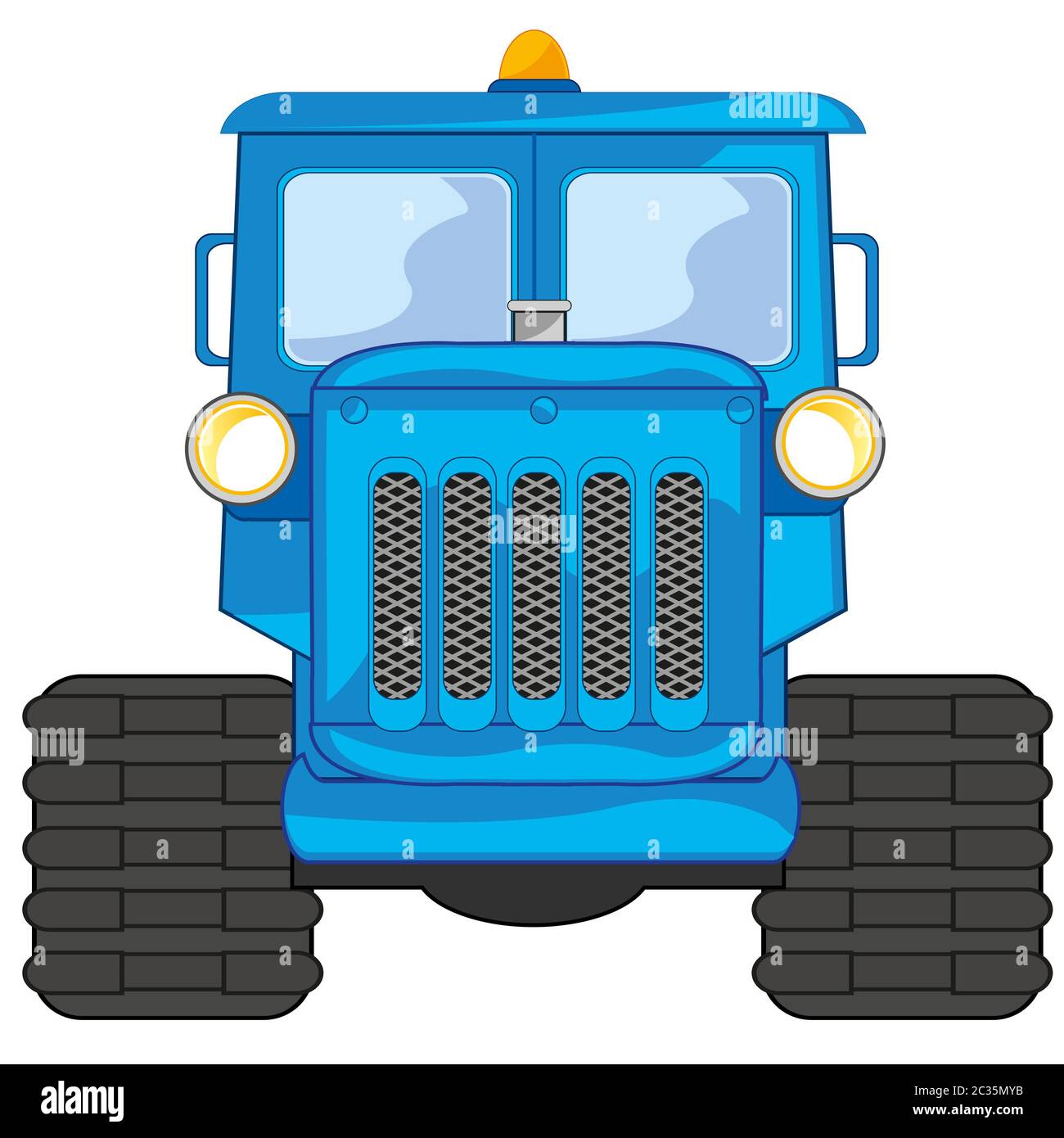 Crawler cartoon type frontal on white background is insulated Stock ...