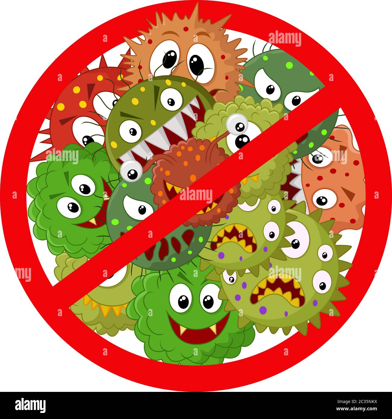 Stop virus sign Stock Photo - Alamy