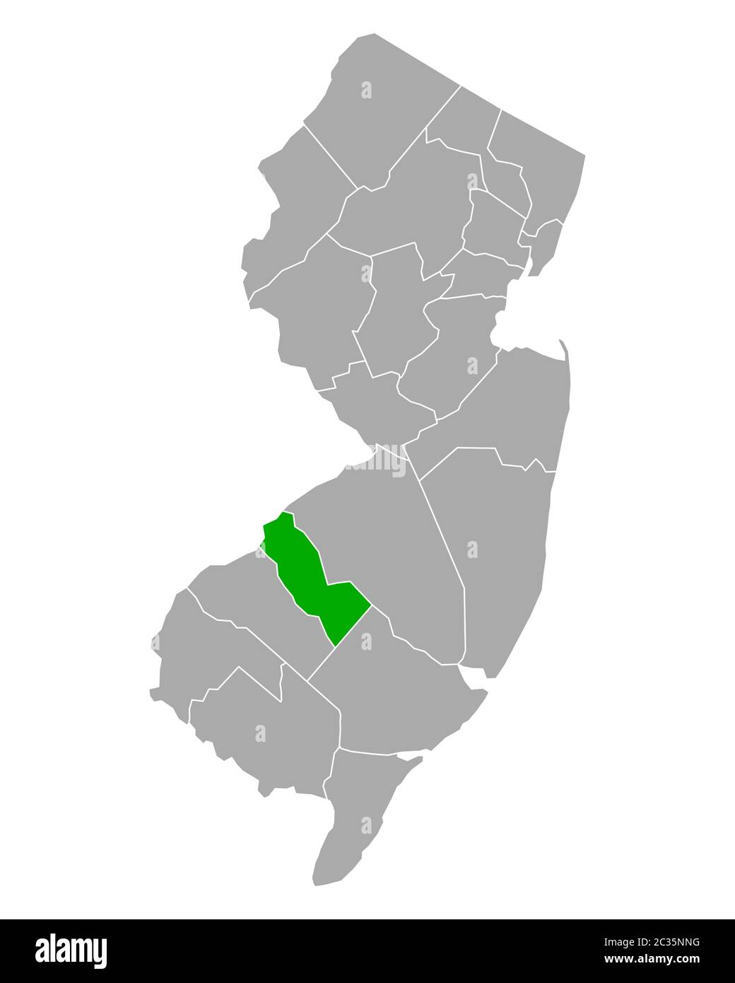 Map of Camden in New Jersey Stock Photo - Alamy