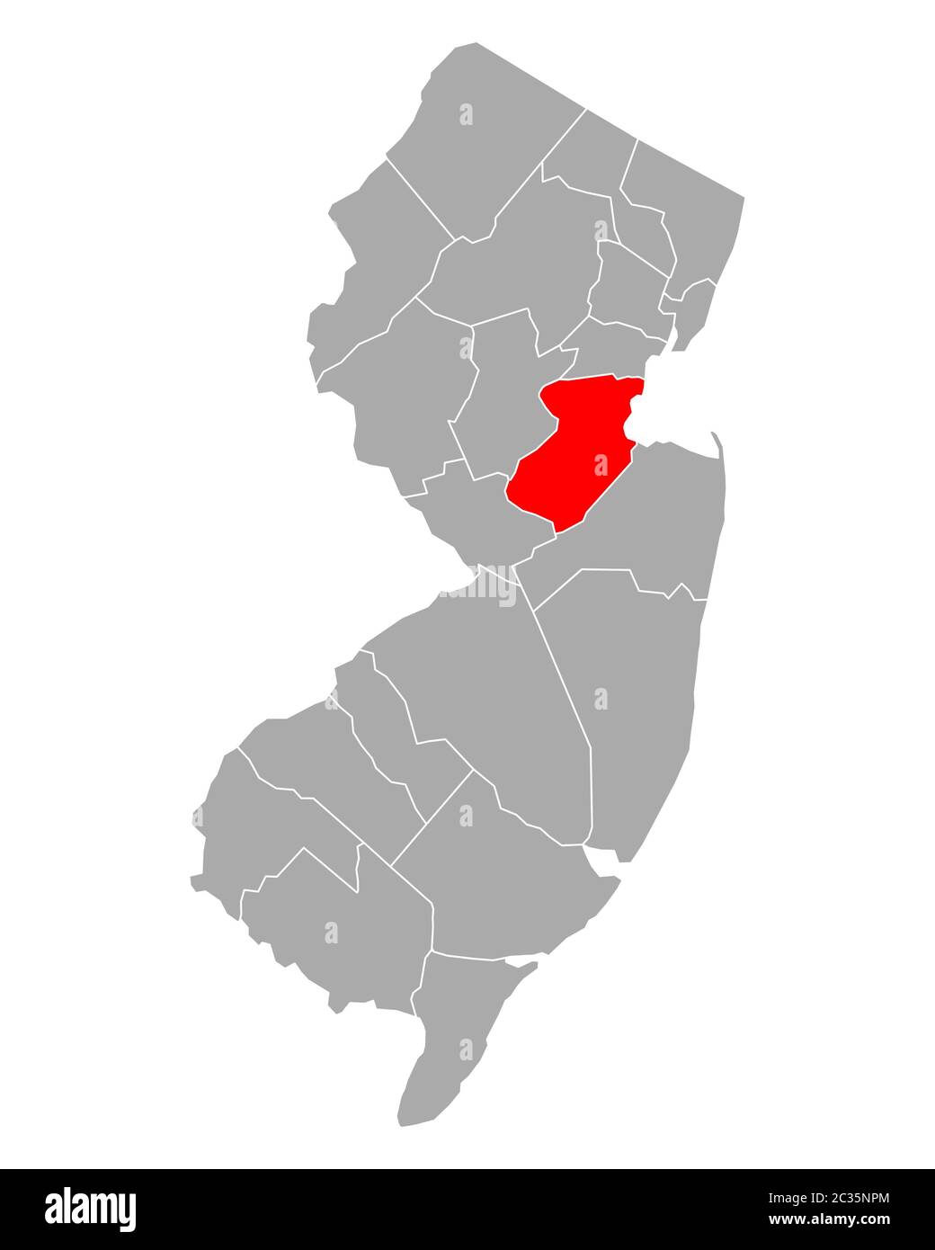 County of middlesex map Cut Out Stock Images & Pictures - Alamy