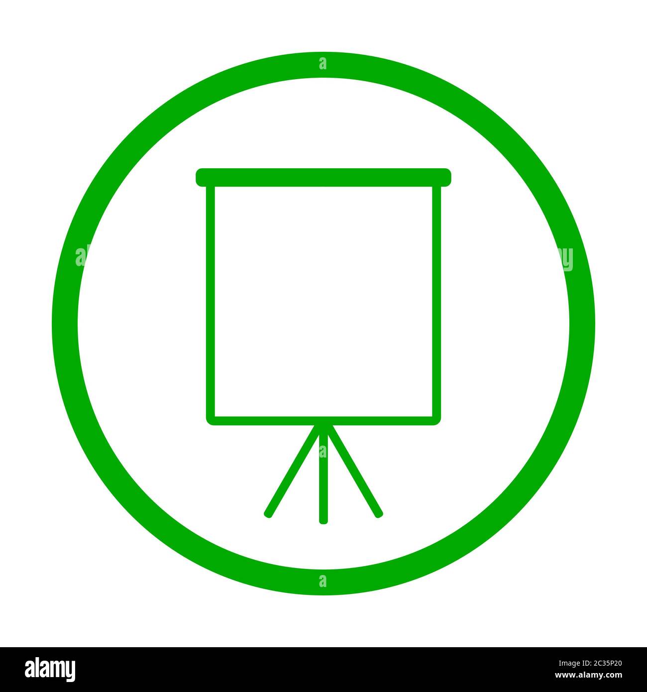 Flipchart and circle Stock Photo - Alamy