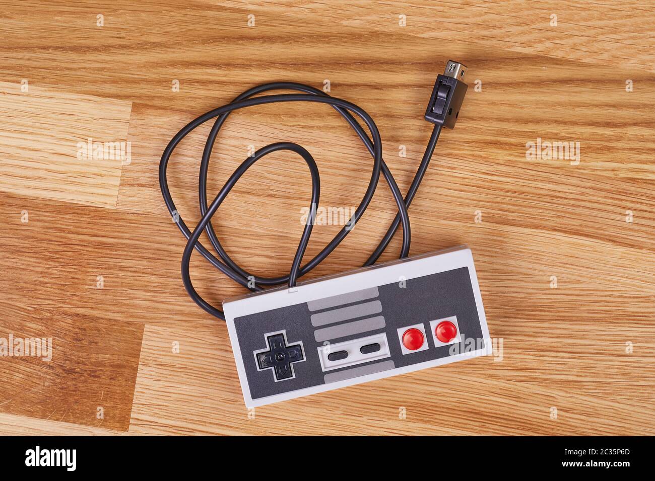 Retro gaming controller of a console Stock Photo - Alamy