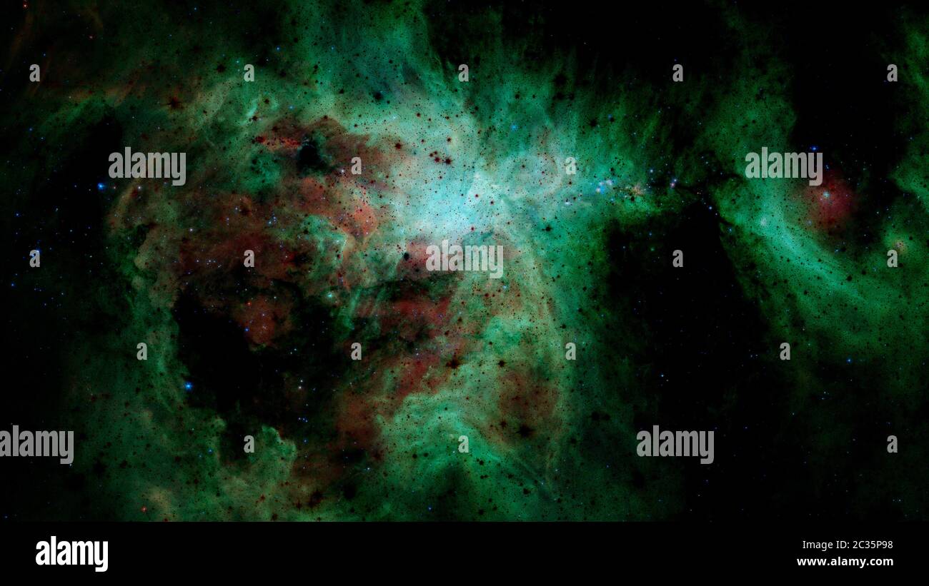 High definition star field, colorful night sky space. Nebula and ...