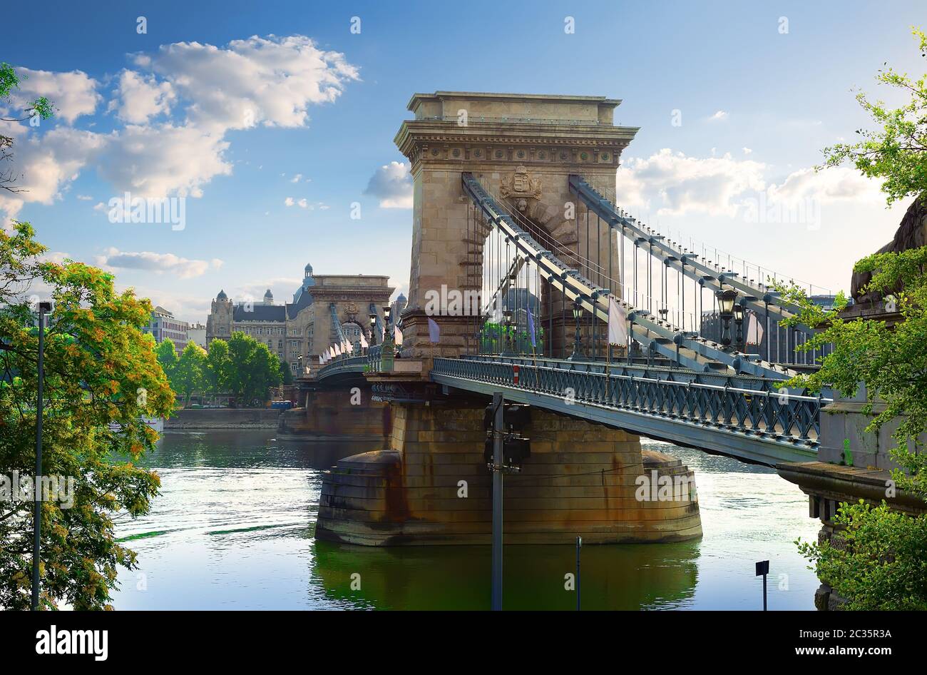 Ancient Chain bridge Stock Photo - Alamy