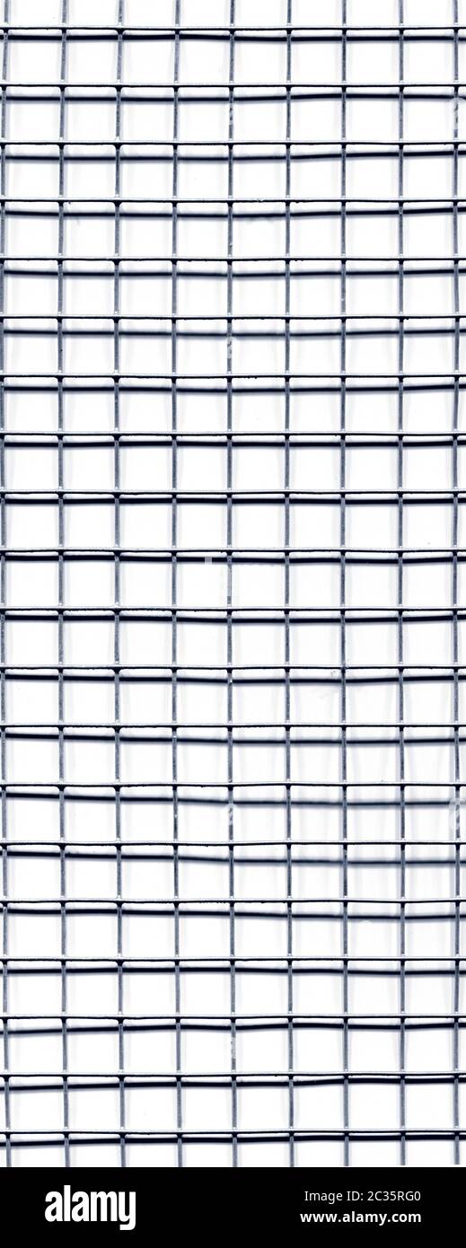 wide grey welded galvanized steel wire mesh grid with shadow useful as ...