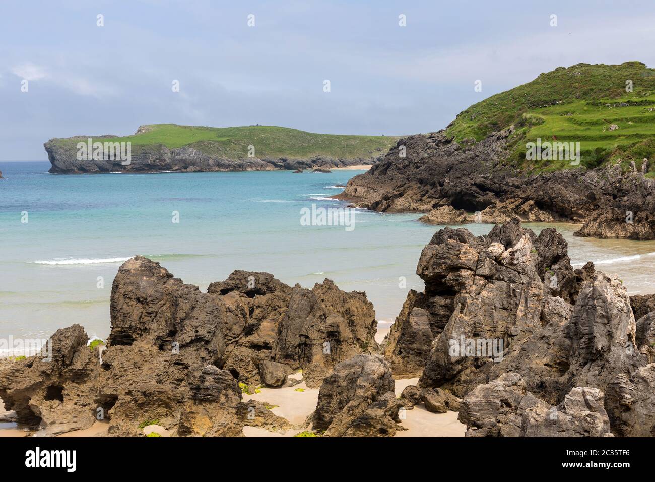 Beach of Barro, in Llanes, Picos de Europa, Spain Stock Photo - Alamy