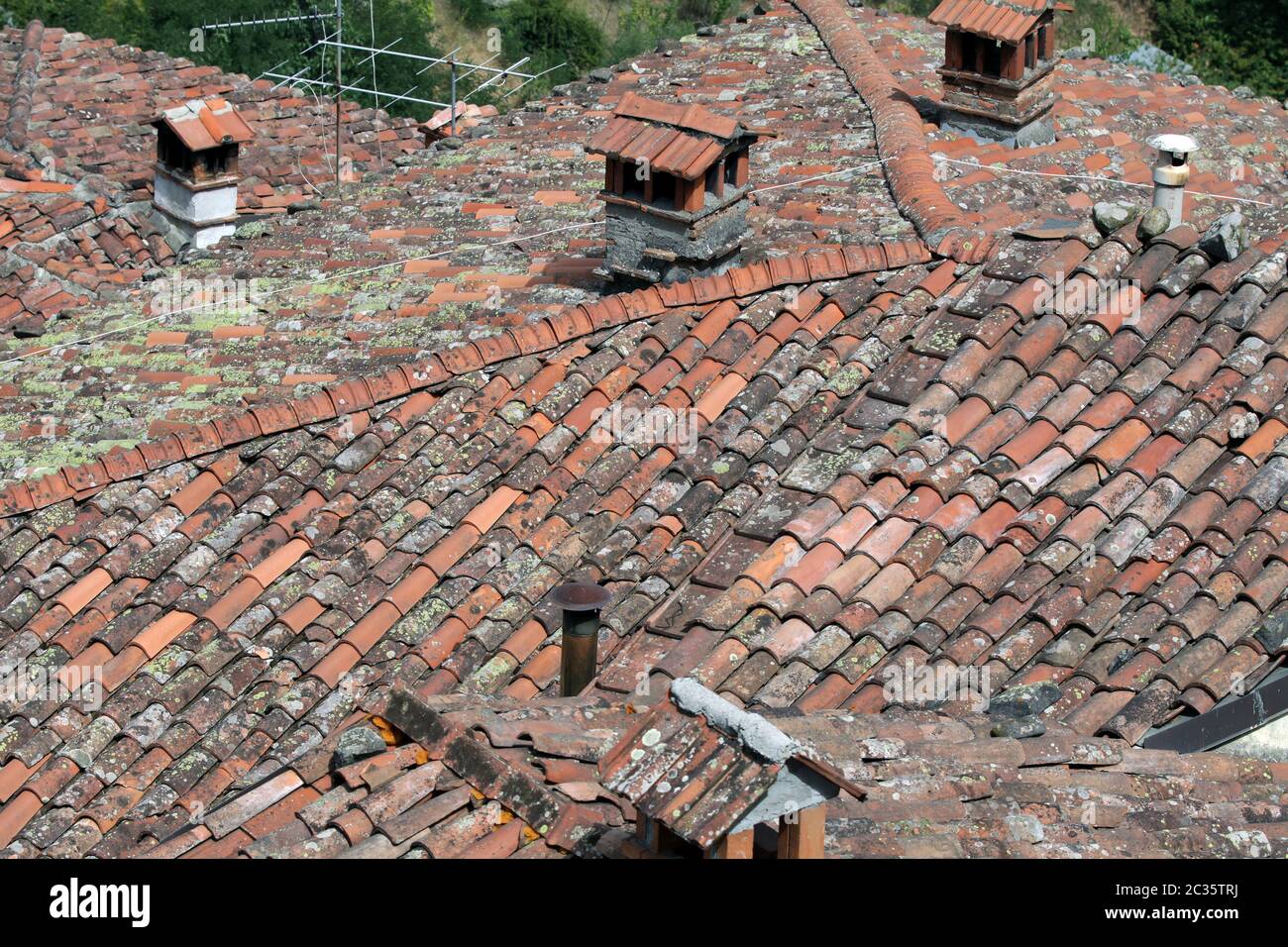 Tuscan style chimney hi-res stock photography and images - Alamy