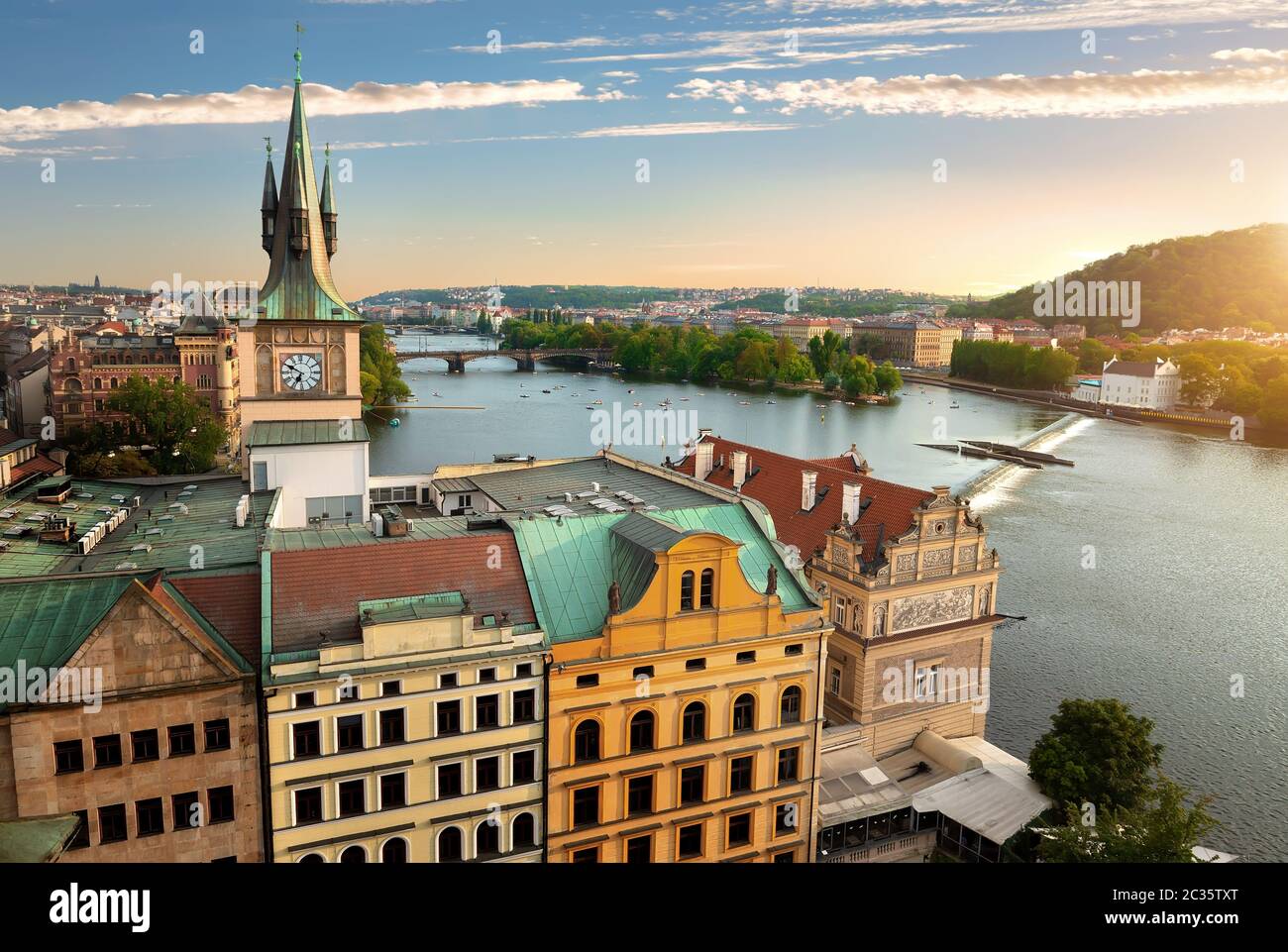 The river Vltava Stock Photo - Alamy