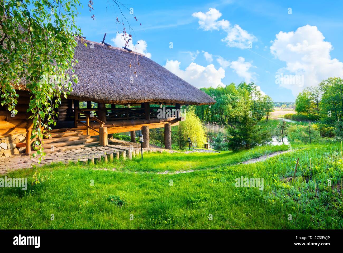 Rustic summer house hi-res stock photography and images - Alamy