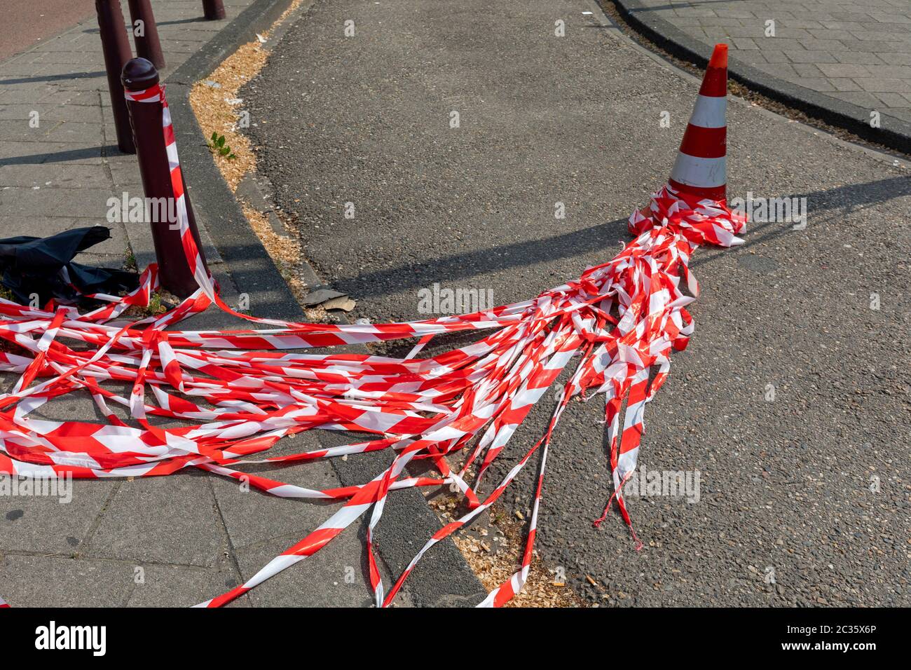 Safety strips warning hi-res stock photography and images - Alamy