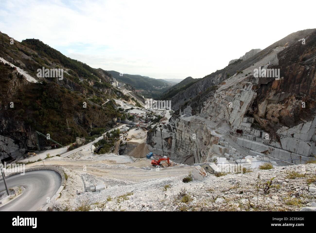 The Marble Quarries - Apuan Alps , Carrara, Tuscany, Italy Stock Photo ...