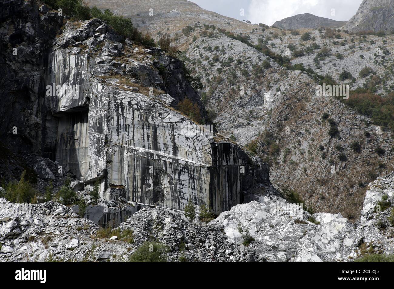 The Marble Quarries - Apuan Alps , Carrara, Tuscany, Italy Stock Photo ...