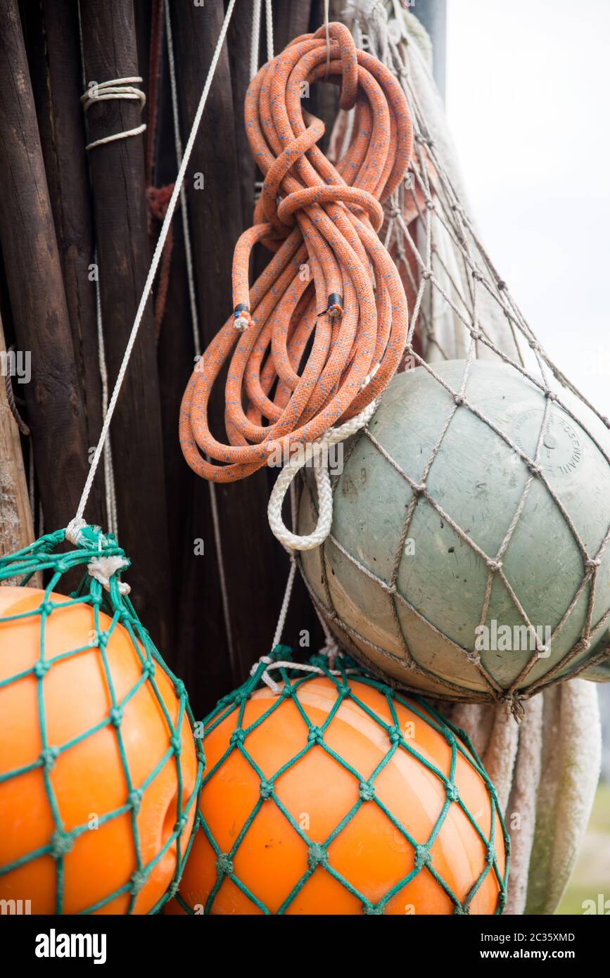 Buoys and Nets Stock Photo - Alamy
