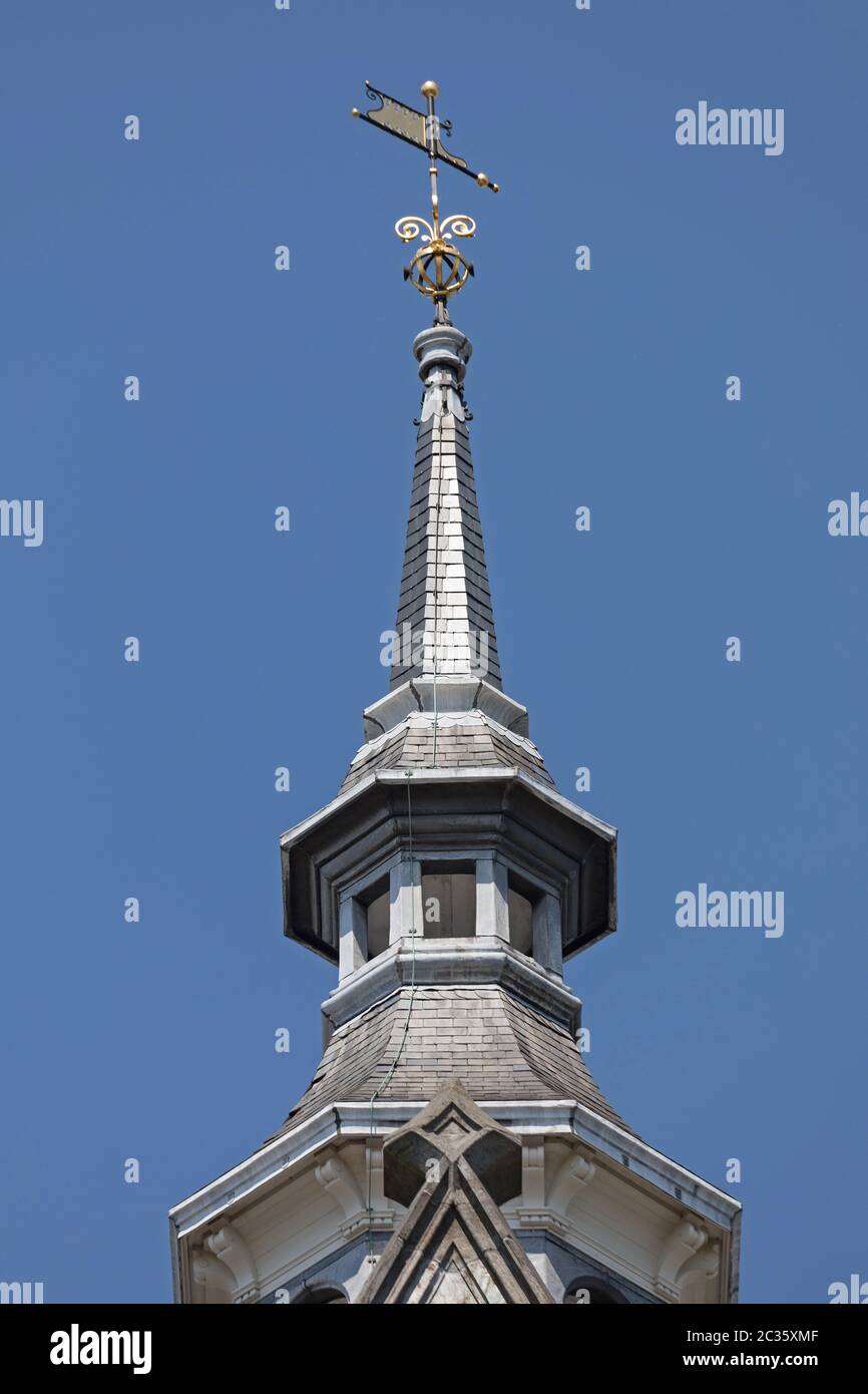Wind Vane Direction at Top of Spire Structure Stock Photo - Alamy