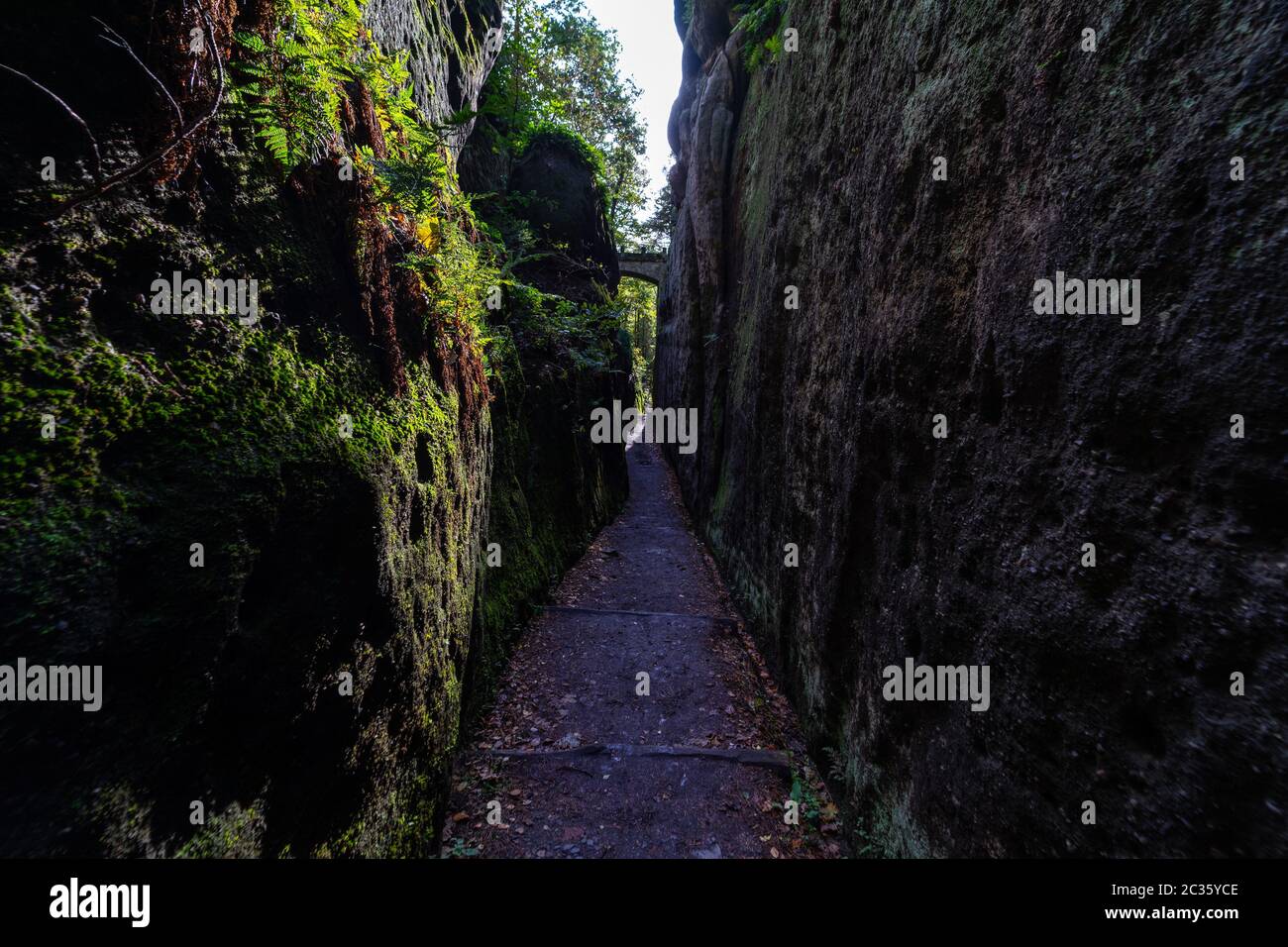 Narrow passage through hi-res stock photography and images - Alamy