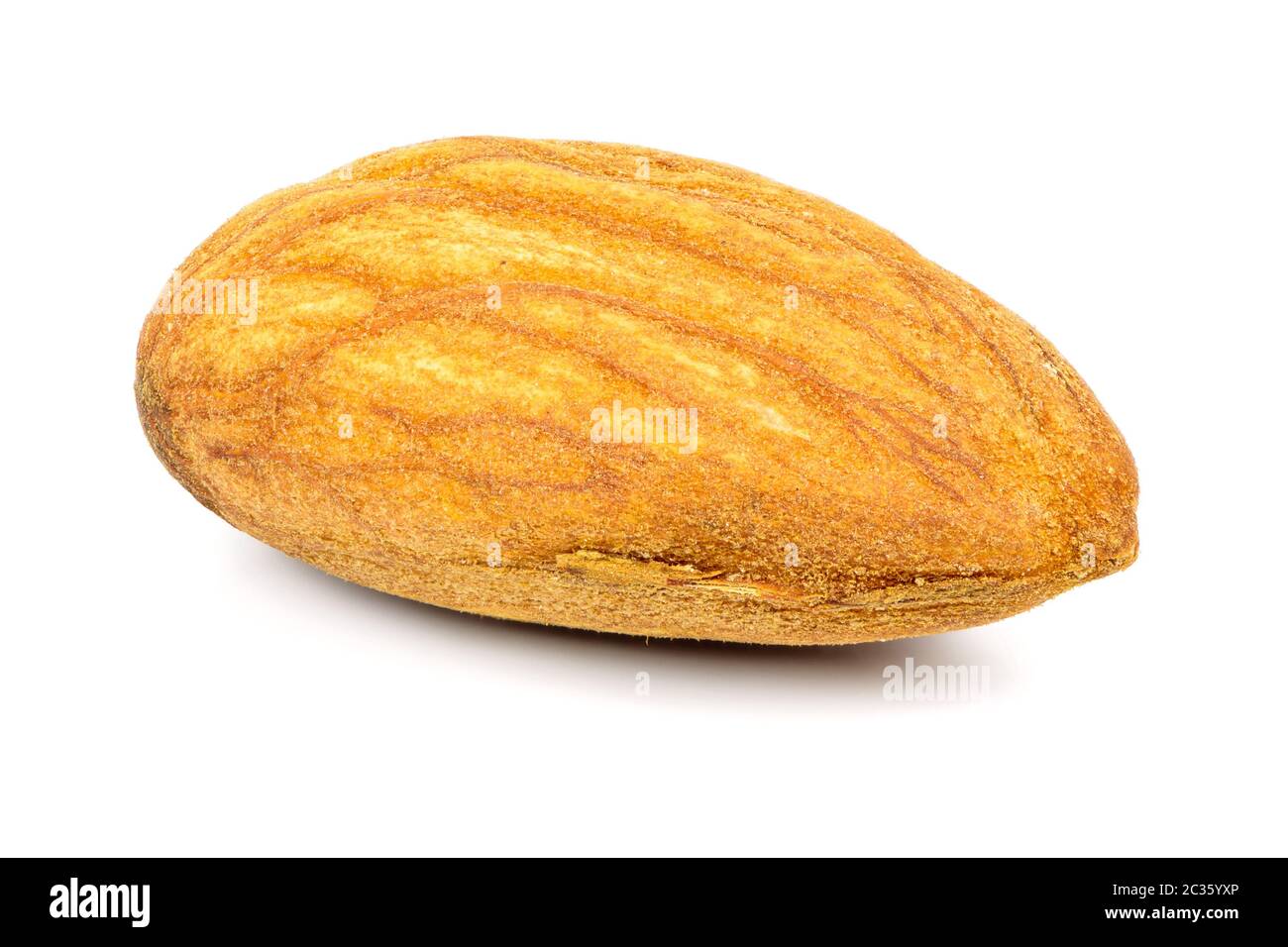 Single almond nut isolated on white background with clipping path Stock ...