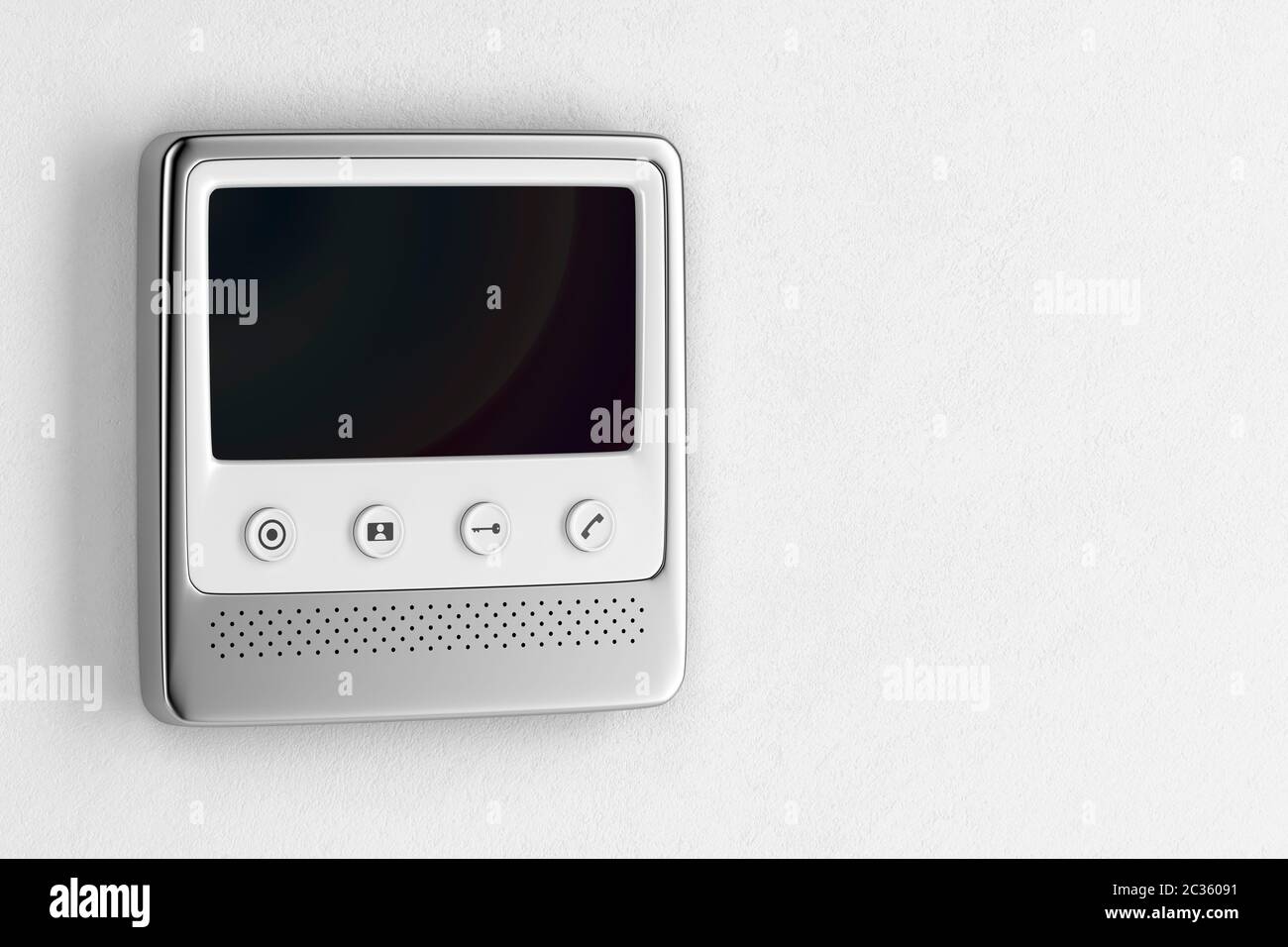 Video intercom on the wall in the apartment Stock Photo - Alamy