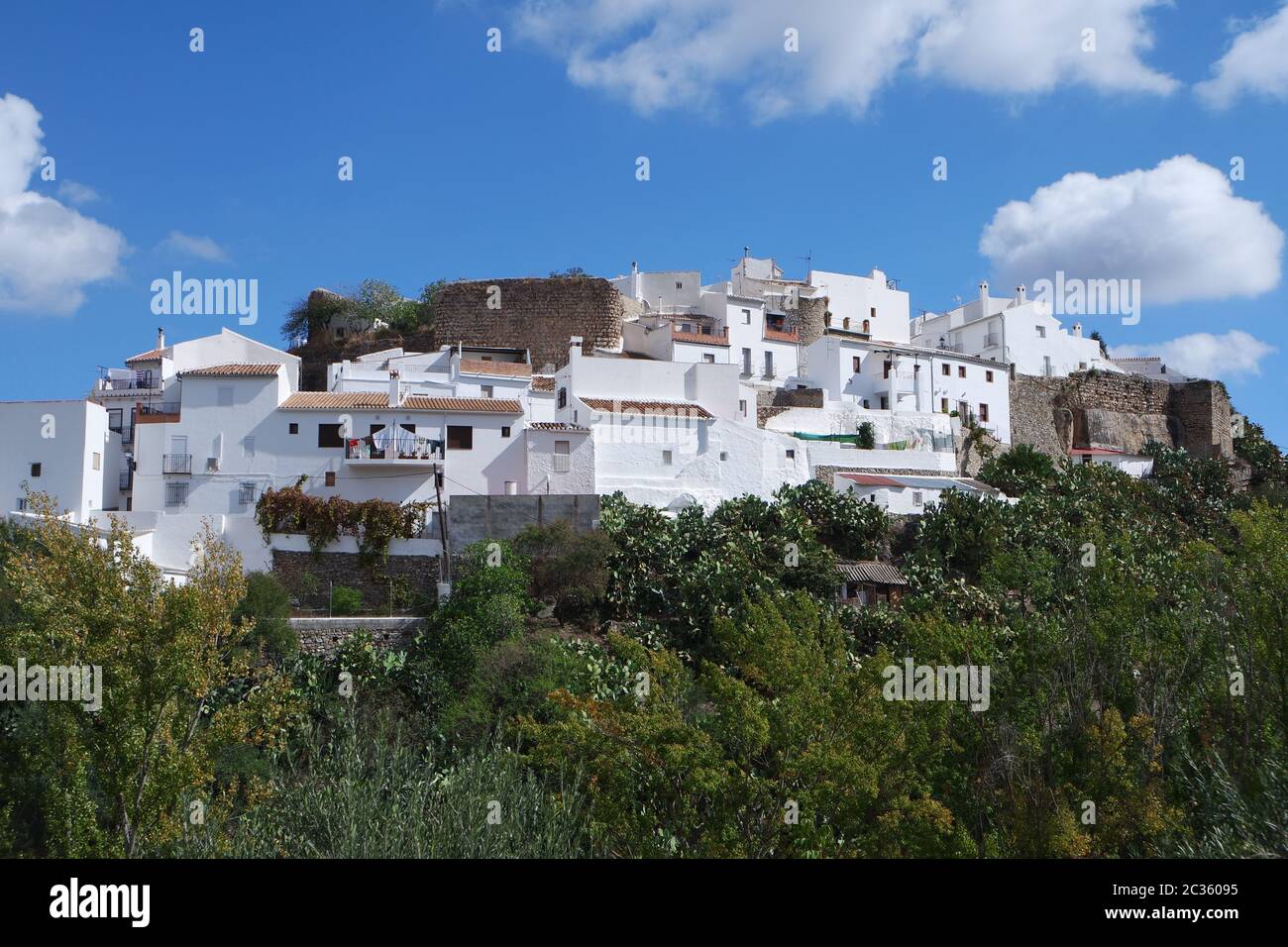El Burgo, white village in Andalusia Stock Photo - Alamy