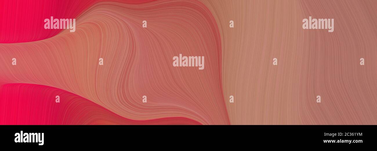 abstract artistic horizontal header with indian red, crimson and ...