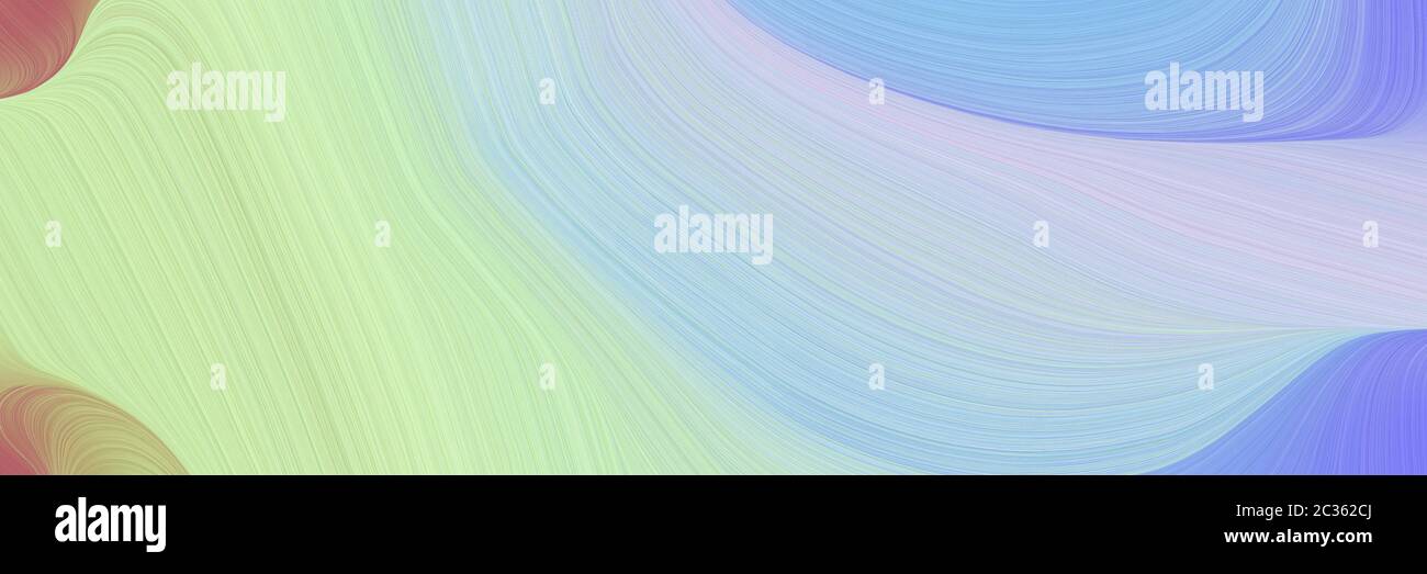 abstract colorful horizontal header with light gray, powder blue and ...