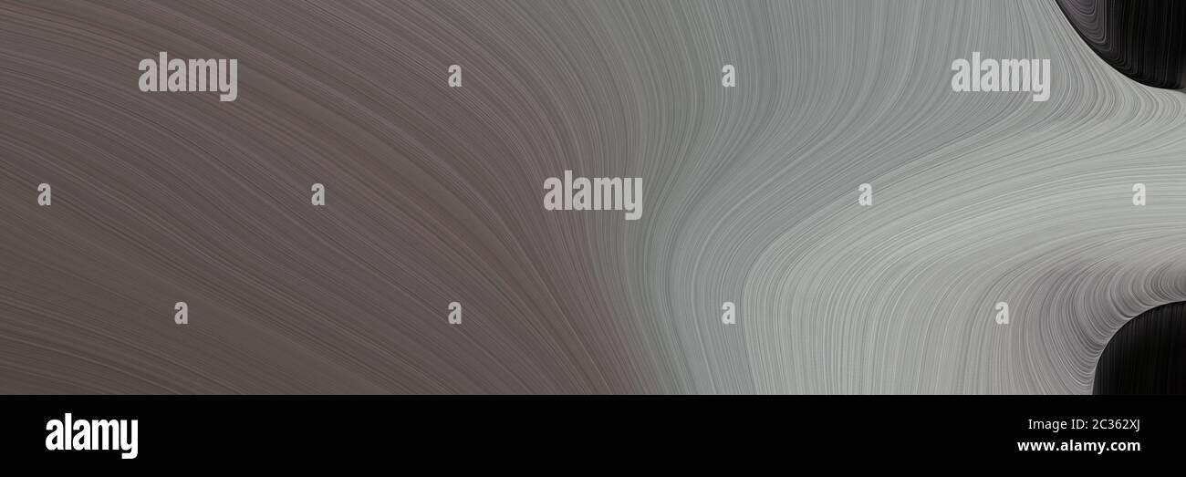 abstract decorative header design with dim gray, dark gray and black ...