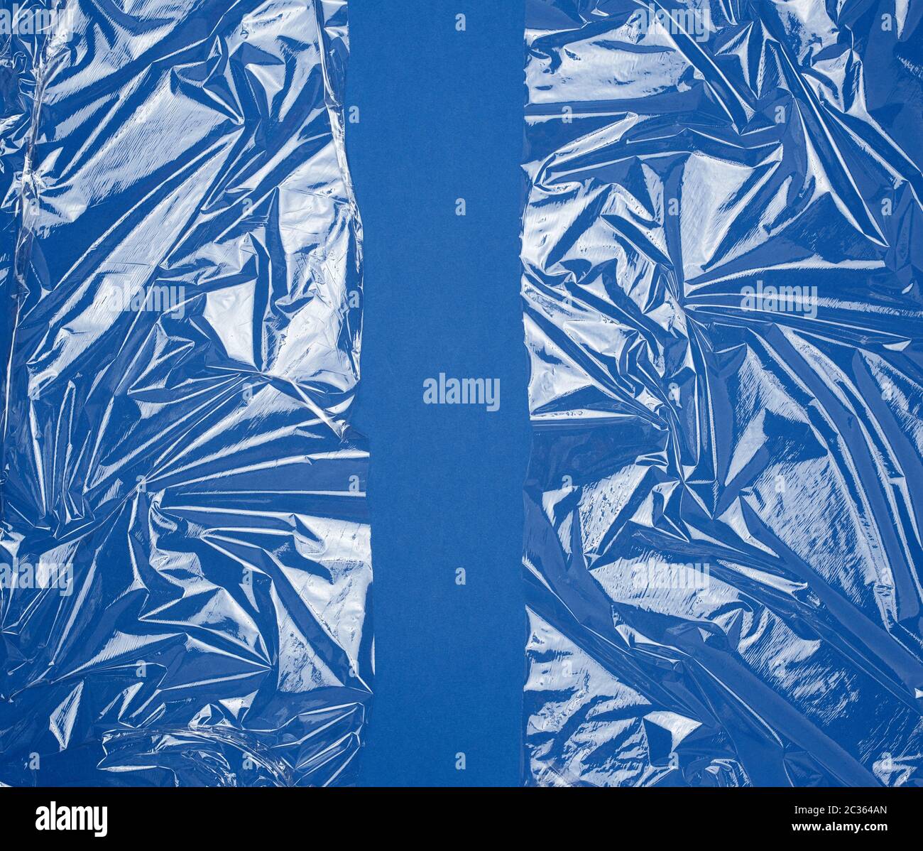 texture of a transparent stretching plastic film for packaging products ...