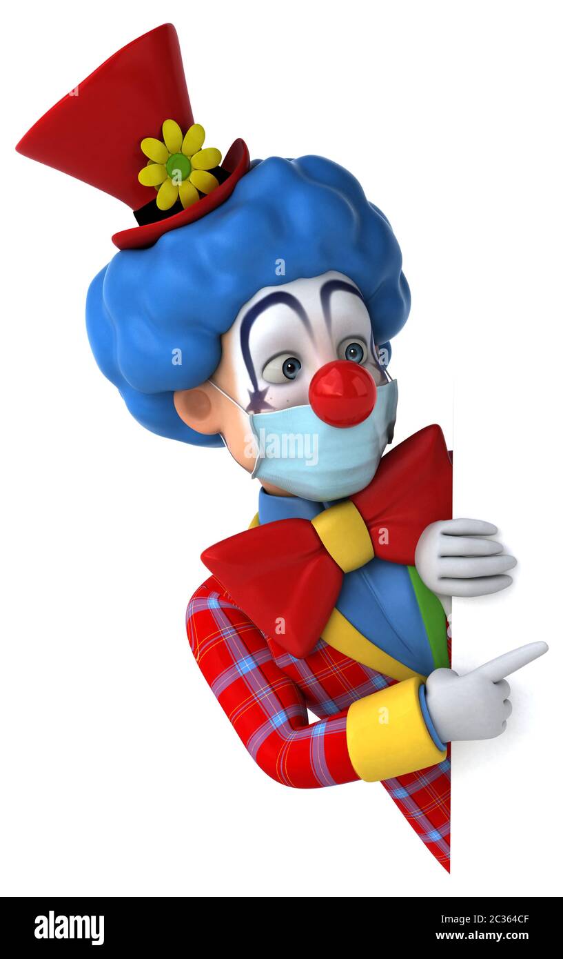 3D illustration of a cartoon character with a mask Stock Photo - Alamy