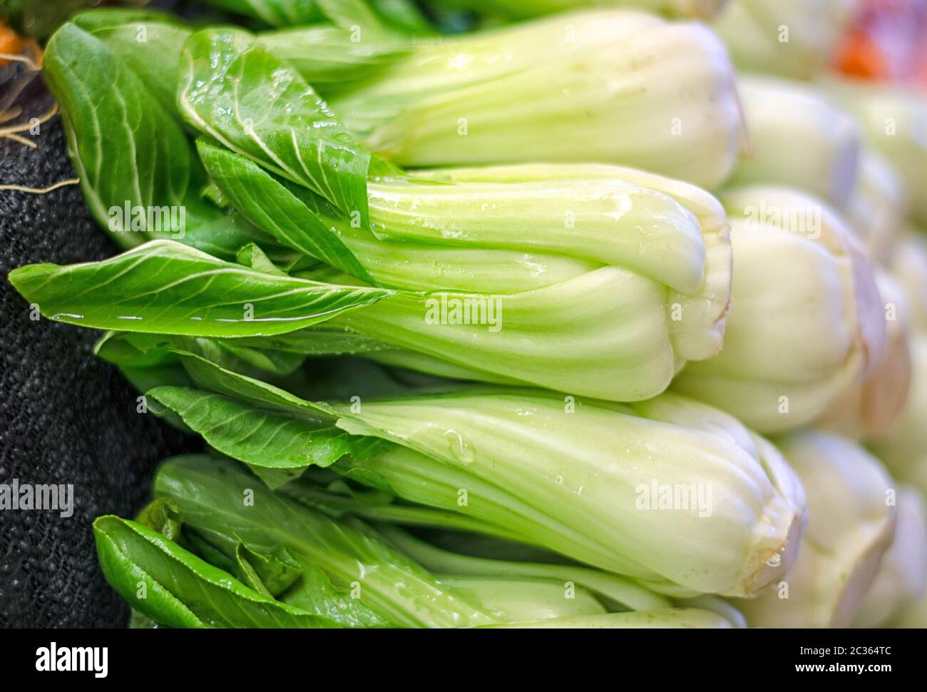 Organic bok choy for sale at a local market Stock Photo - Alamy