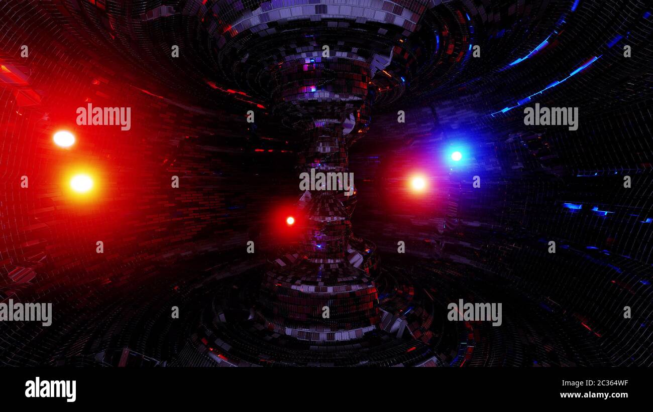 abstract nuclear reactor with glowing atom parrticles and nice ...