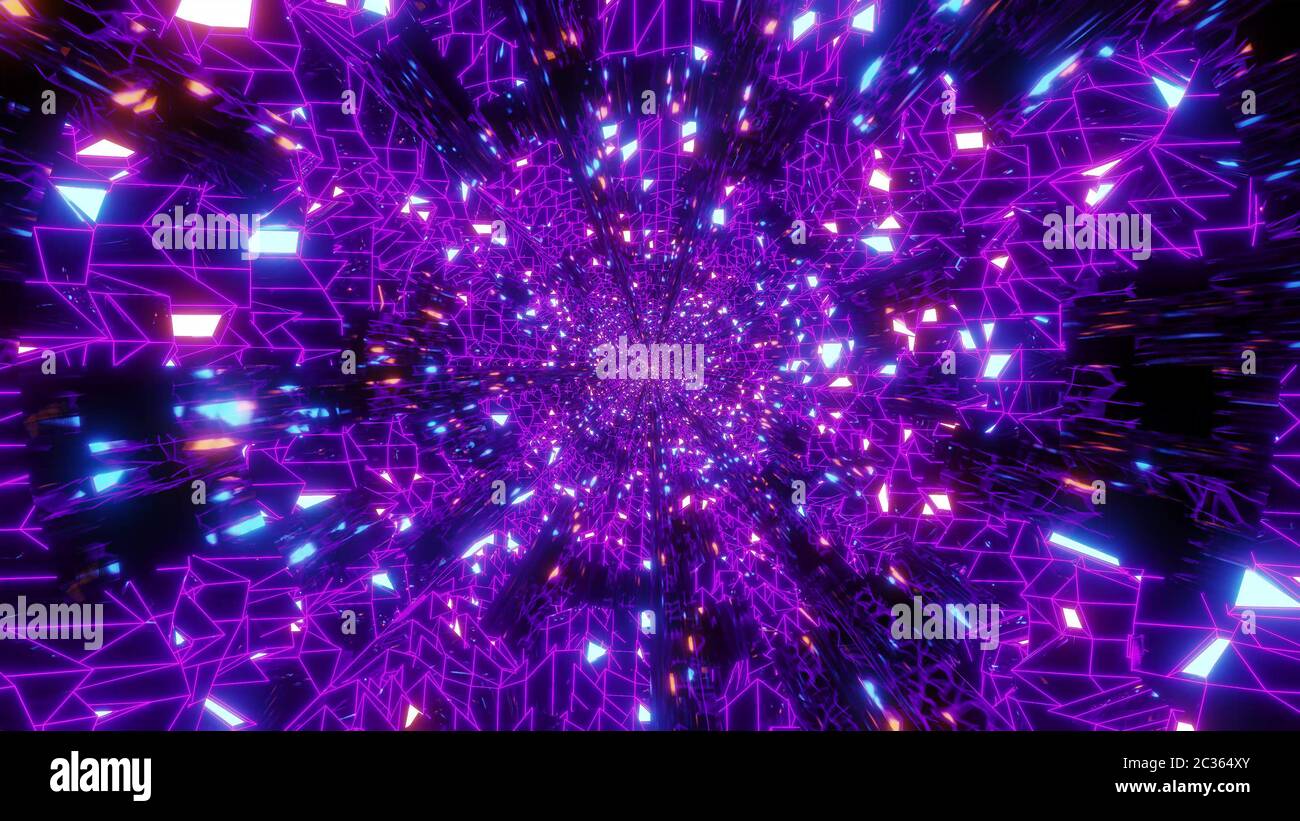 abstract wireframe design space galaxy 3d illustration wallpaper ...