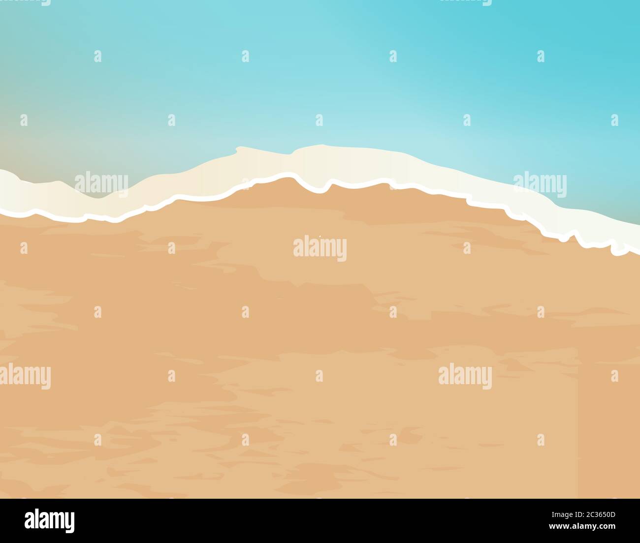 A sand and surf shoreline with foam Stock Photo - Alamy