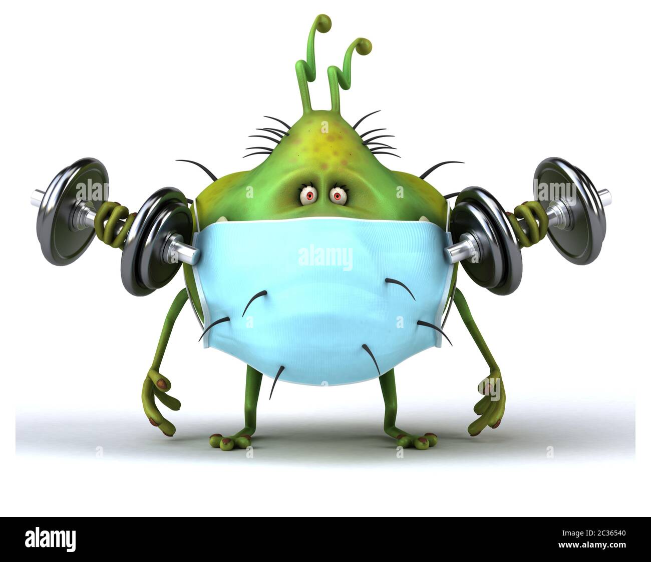 3D illustration of a monster bug with a mask Stock Photo - Alamy