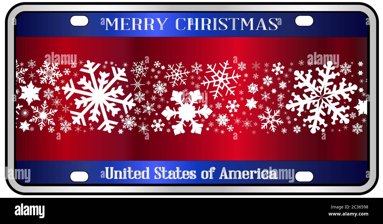 Merry Christmas New Year United States of America land of the free ...