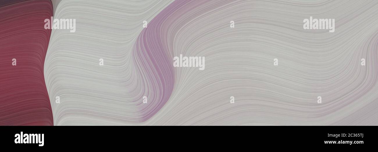 abstract modern designed horizontal banner with ash gray, old mauve and ...