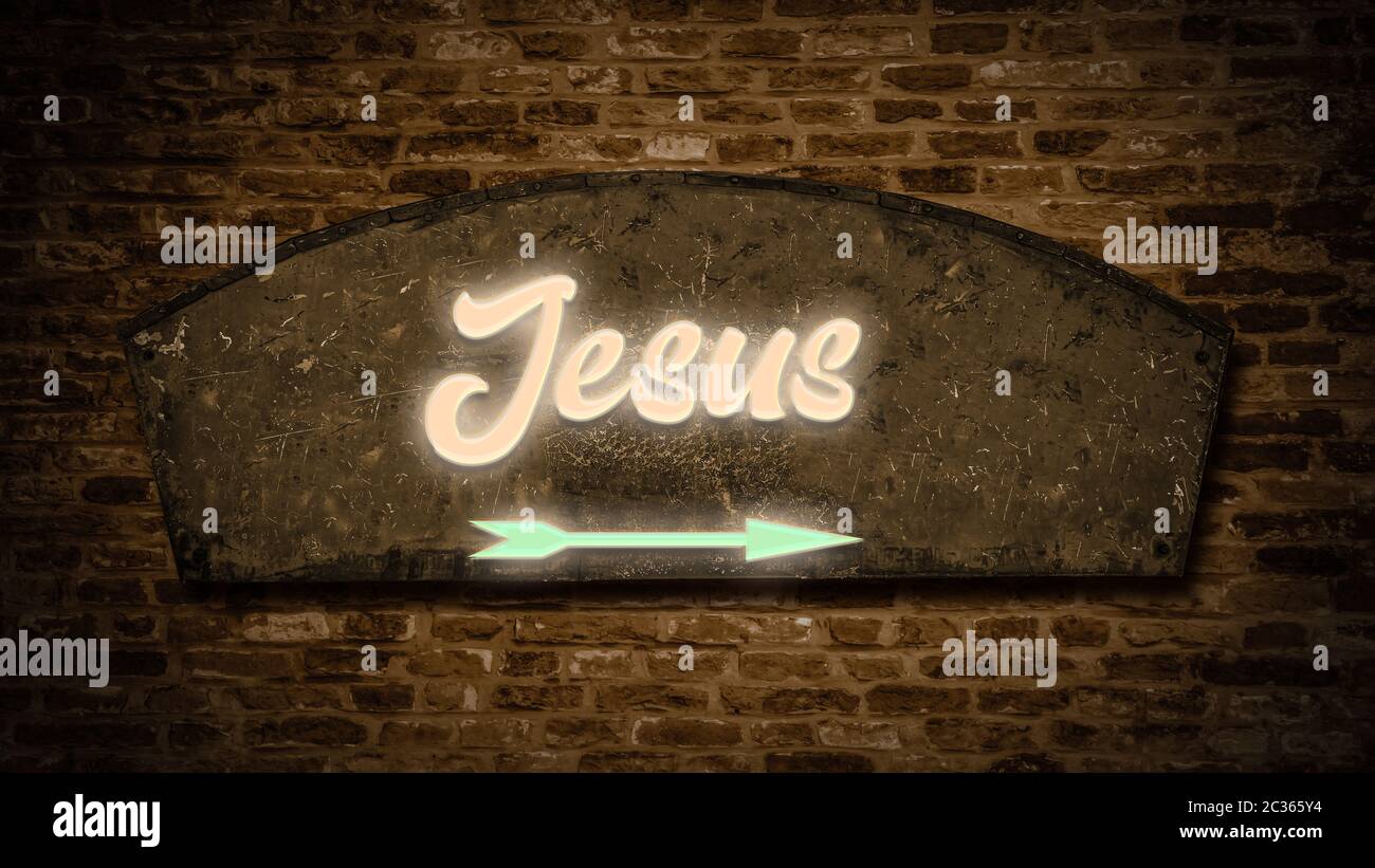 Street Sign to Jesus Stock Photo - Alamy