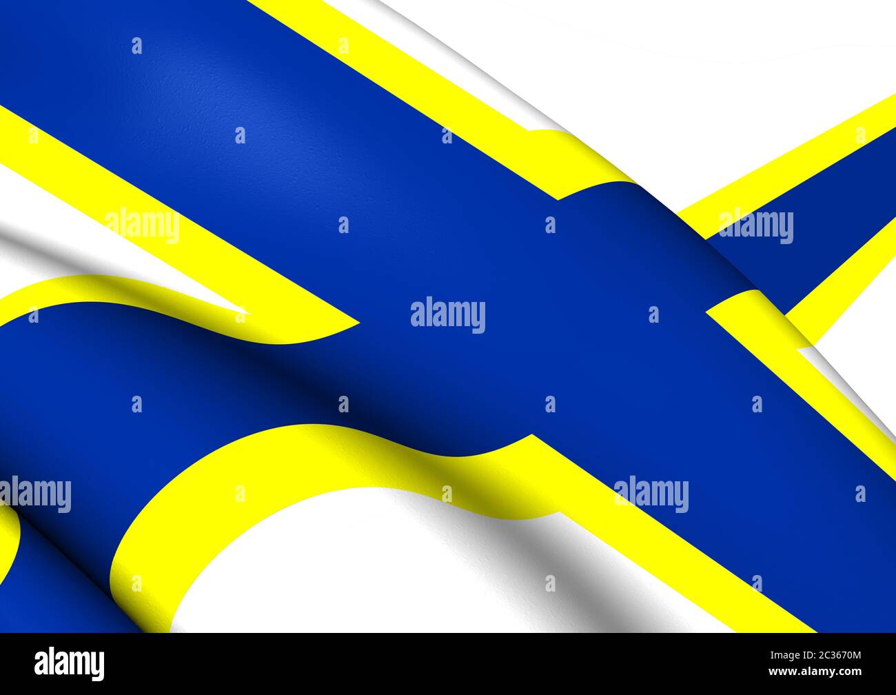 3D Flag of Bayamon Municipality, Puerto Rico. 3D Illustration Stock Photo - Alamy