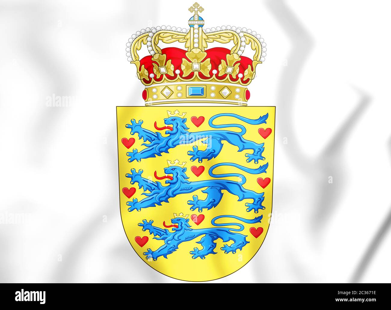 Danish national coat of arms hi-res stock photography and images - Alamy