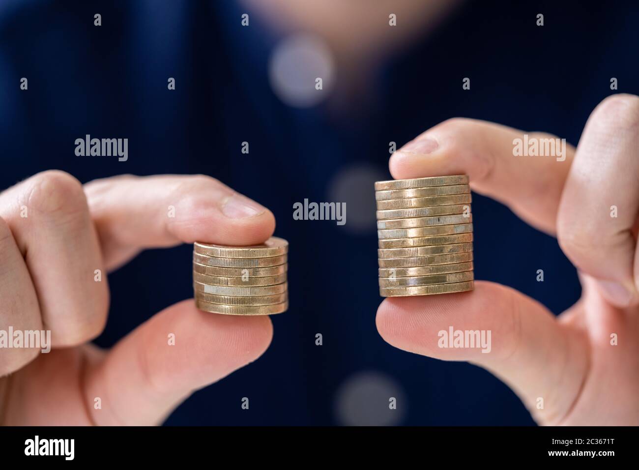 Two men compare hi-res stock photography and images - Alamy