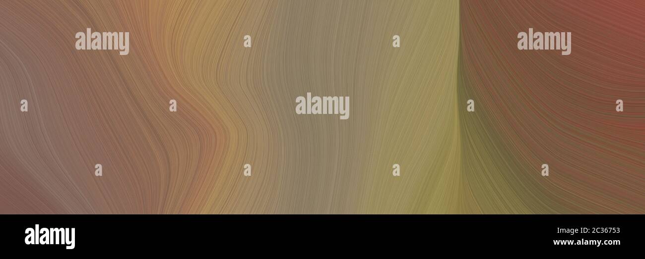 abstract decorative horizontal banner with pastel brown, brown and dark ...