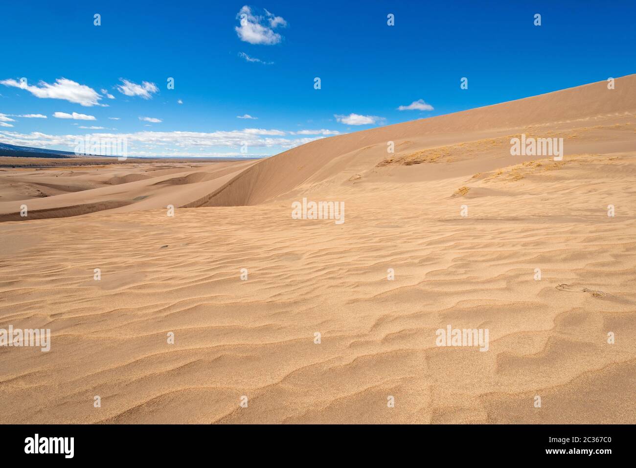 Wind Formed Patterns in the Sand Dunes in Great Sand Dunes National ...