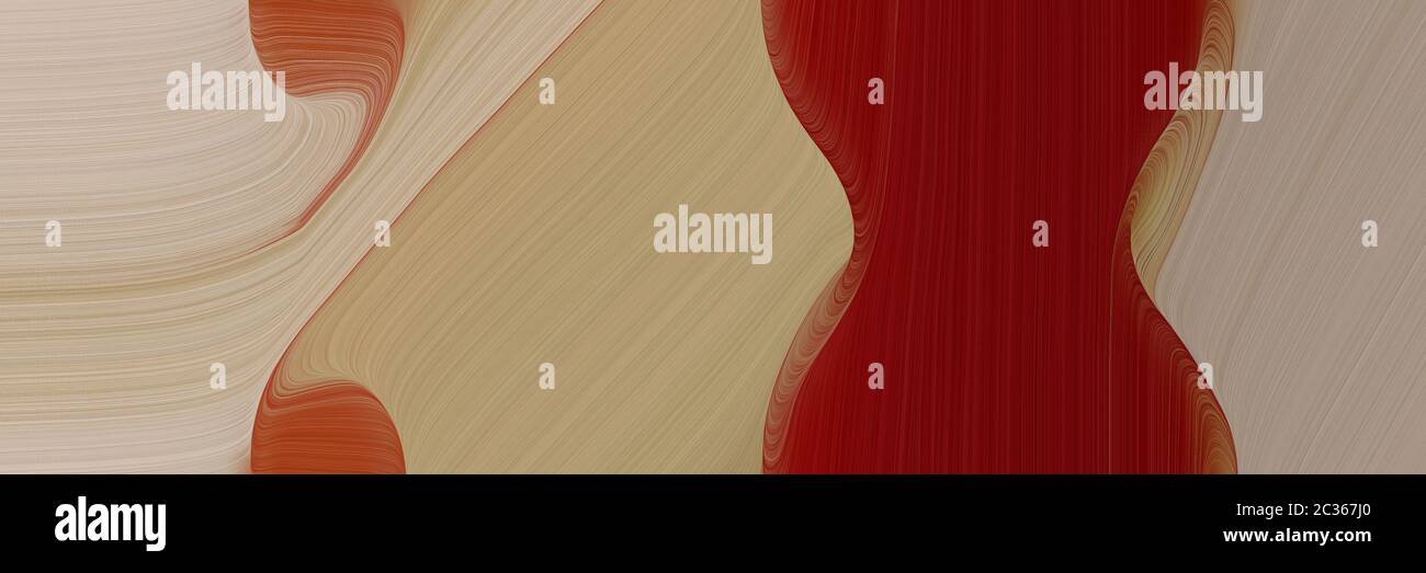 abstract artistic designed horizontal header with rosy brown, dark red ...