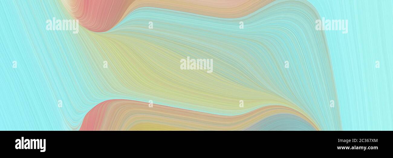 abstract modern header with powder blue, tan and ash gray colors. fluid ...